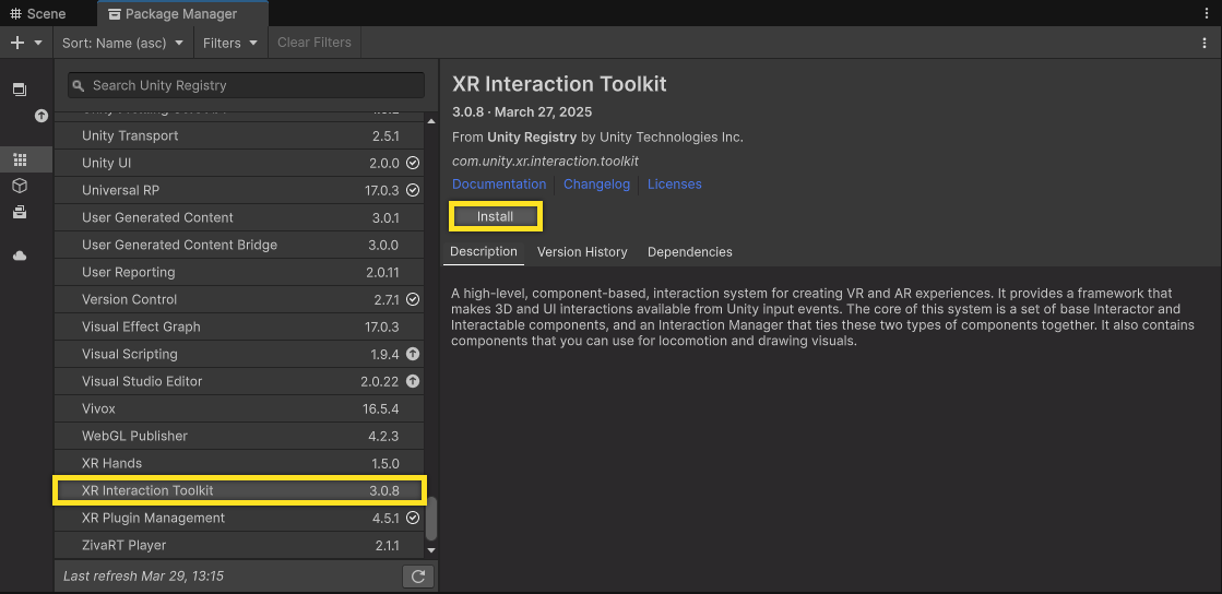 Unity VR: XR Interaction Toolkit. Setup XR Interaction Toolkit | by ...
