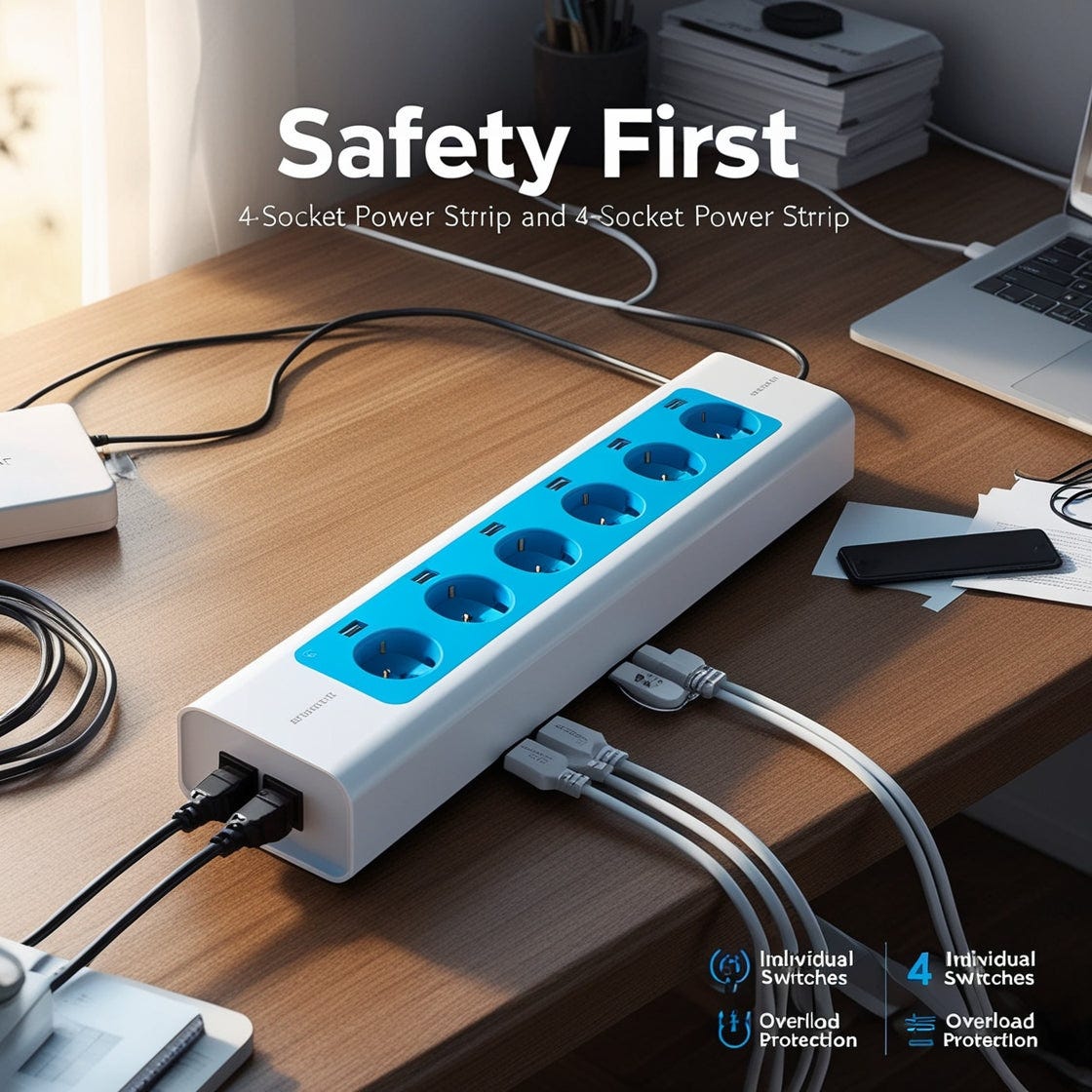 Safety First: Key Features to look for in a 4 Socket Power Strip | by ...
