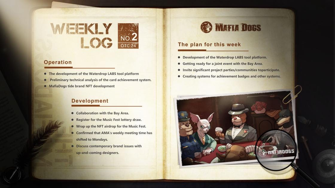 Mafiadogs weekly log - Latina Burmside - Medium