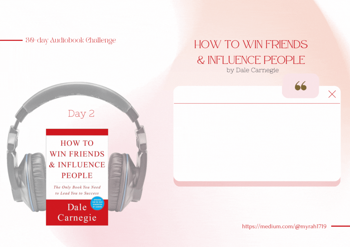 Day №2 How to win friends & influence people — Audiobook 30-day ...