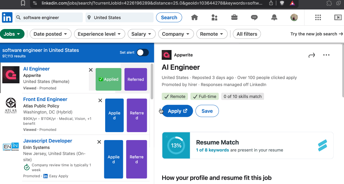 A Chrome Extension That Tracks LinkedIn Job Applications — No More ...