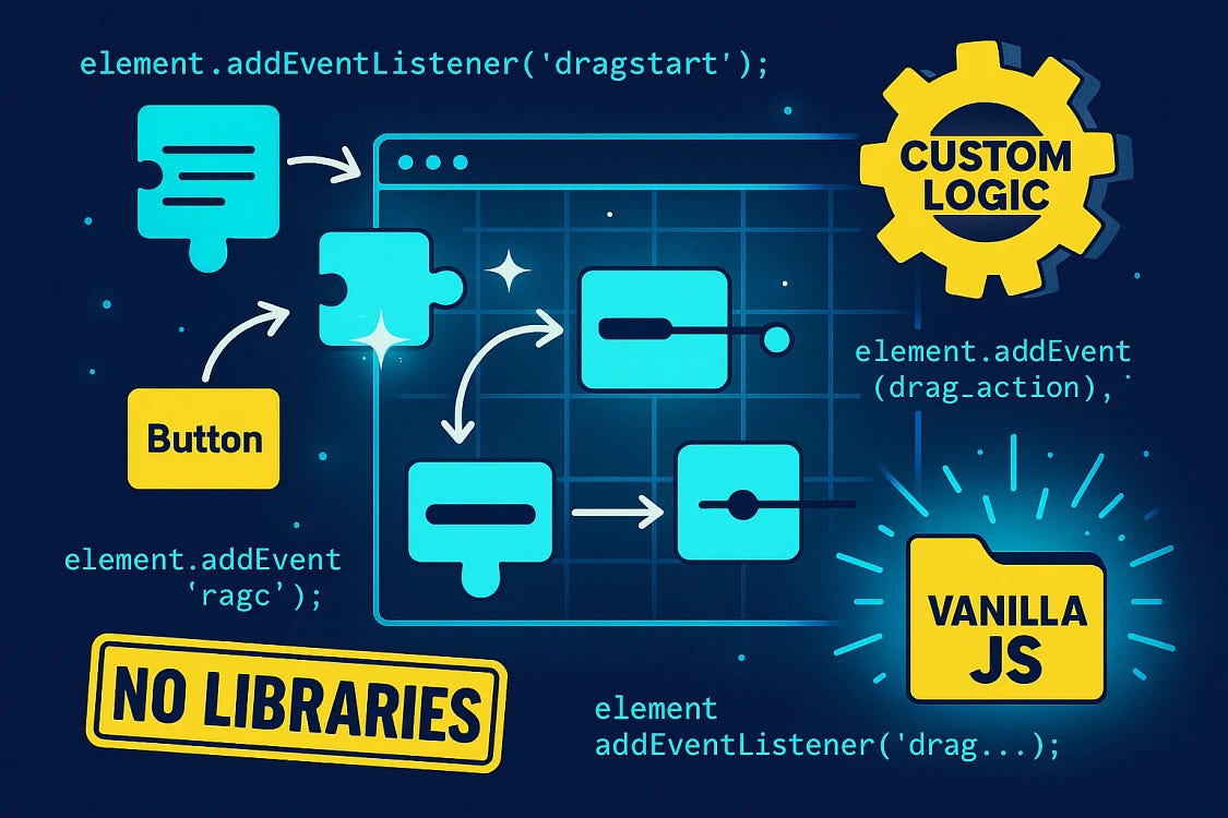 How I Built a JS Drag-and-Drop Editor Without Any Library | by Zain ...