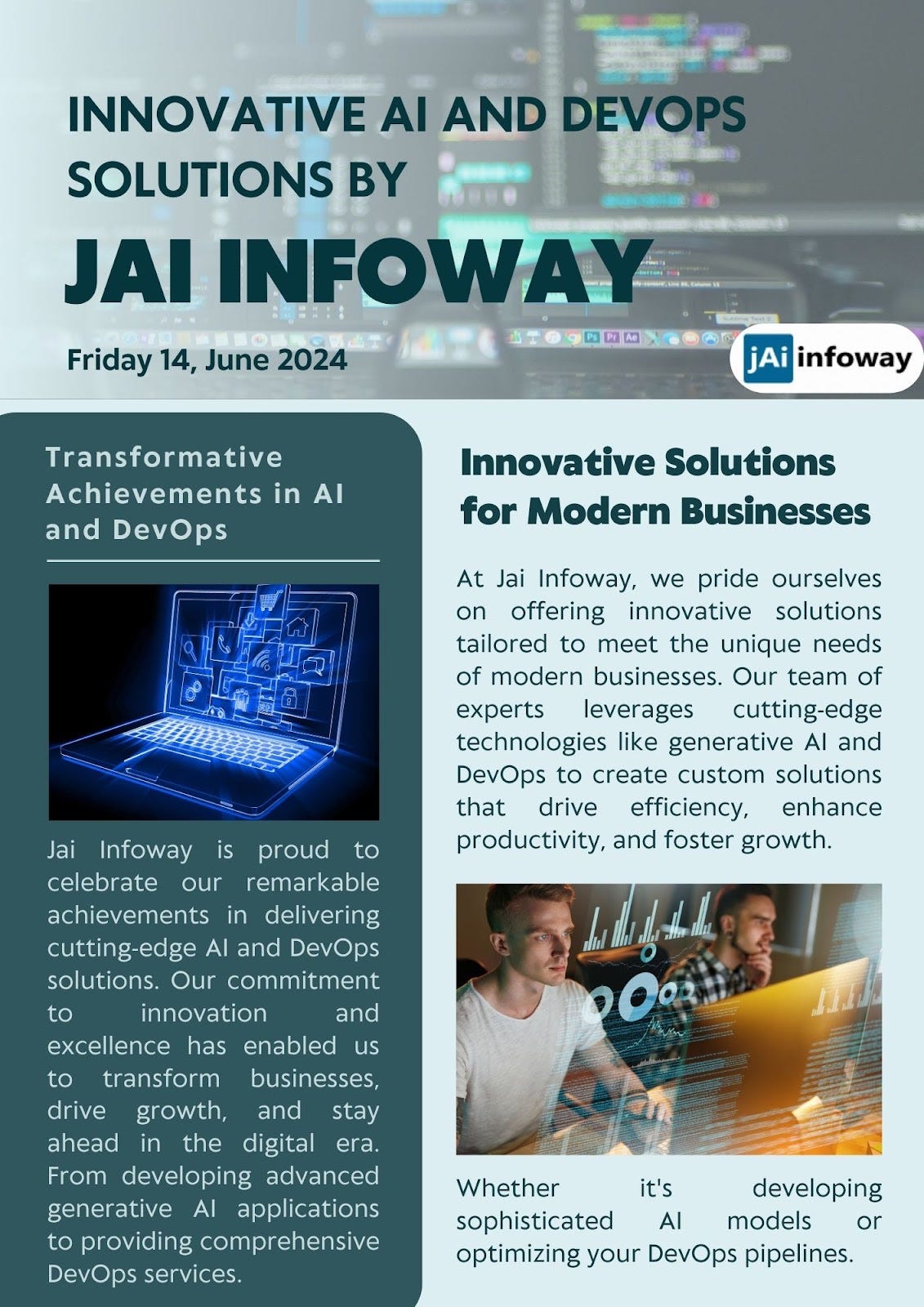 Unleashing the Power of AI and DevOps: Jai Infoway’s Commitment to ...