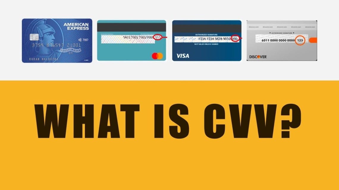 Card Verification Value (CVV): What It Is and How It Works | by Vivek ...