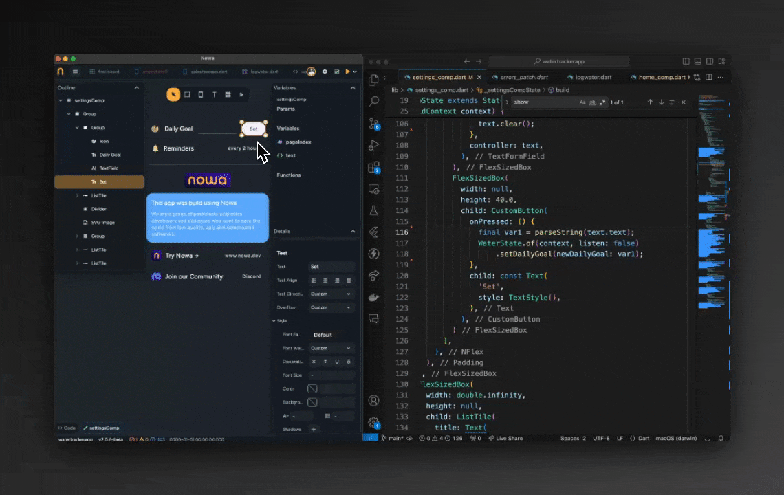 Flutter Visual building on a local project next to your IDE? Learn how | by Nowa | Jan, 2025 ...