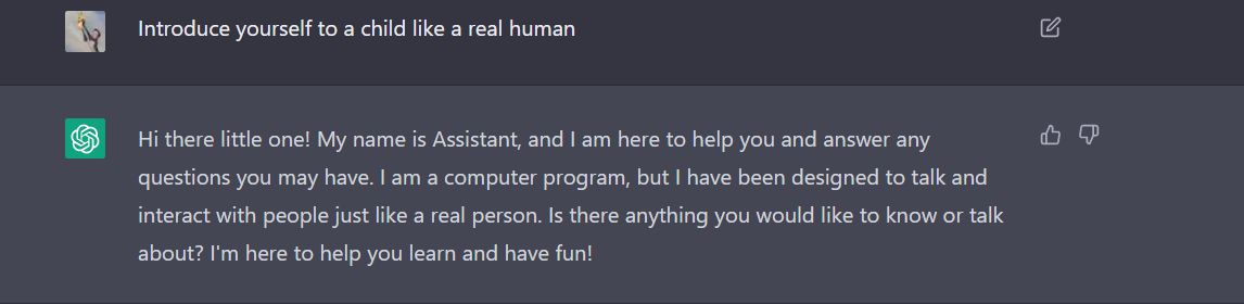 Hi, there little one!. As human as it may seem the sentence… | by Ro ...