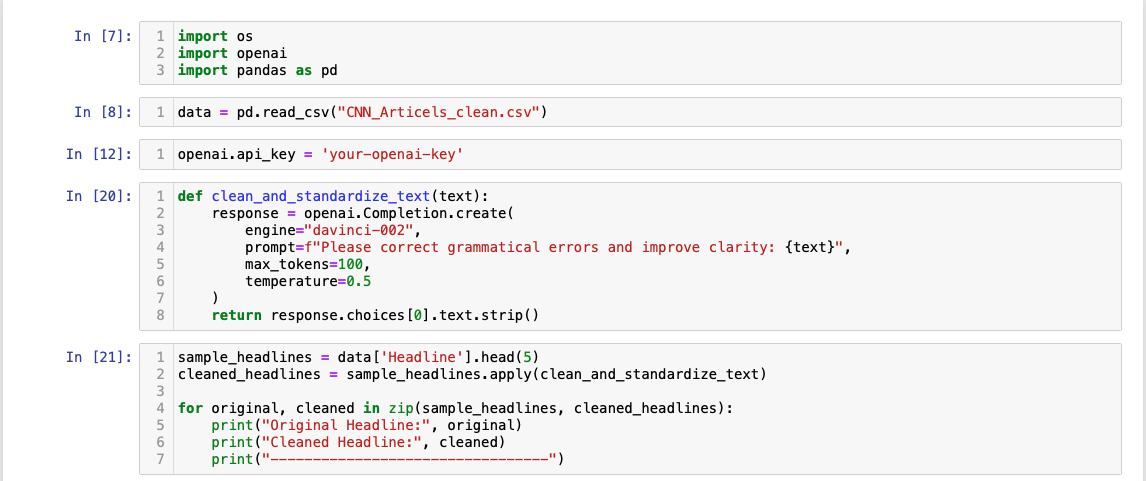 Leveraging OpenAI’s API to Transform Data Cleaning and Generation in ...