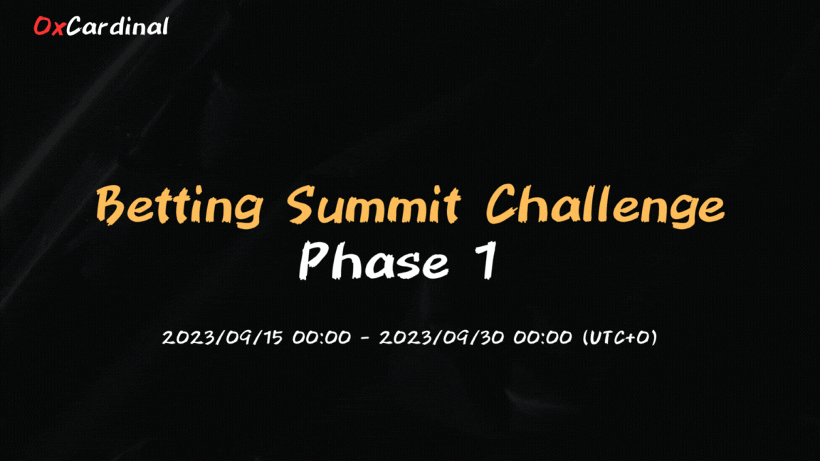0xCardinal Betting Points Summit Challenge: Phase 1 | by 0xCardinal.io ...