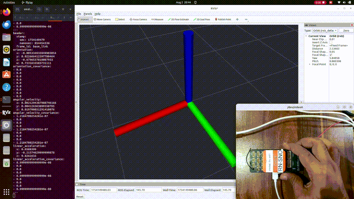 Madgwick Magic: Filter & Visualize Cube Orange IMU Data in ROS 2 ; a detailed step by step guide ...