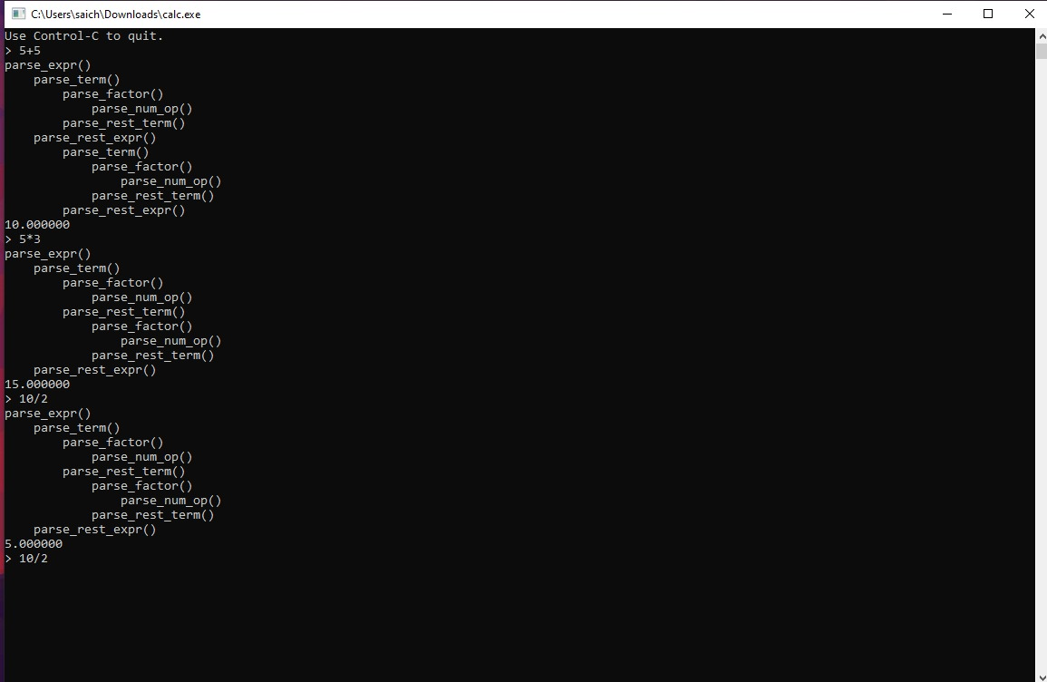 COMMAND LINE CALCULATOR. A compiler design project done in most… | by ...