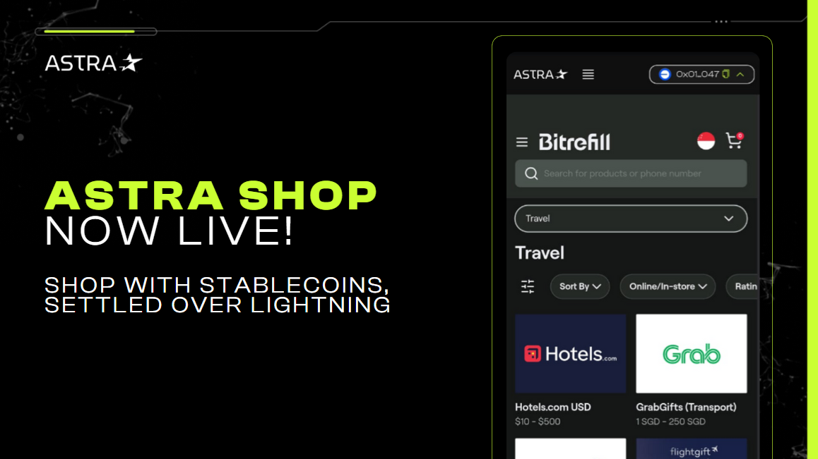Astra Shop Is Live: Shop with Stablecoins, Settled Over Lightning | by Astra | May, 2025 | Medium