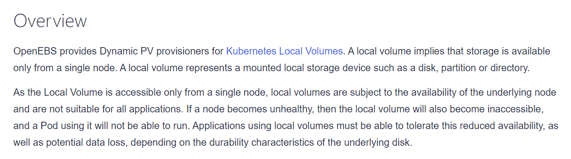 OpenEBS, Local Dynamic PV. WHY | by Jerry(이정훈) | Medium
