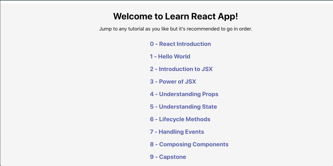 Introducing Learn React App. I am pleased to announce the release of… | by Tyro Programmer | Medium