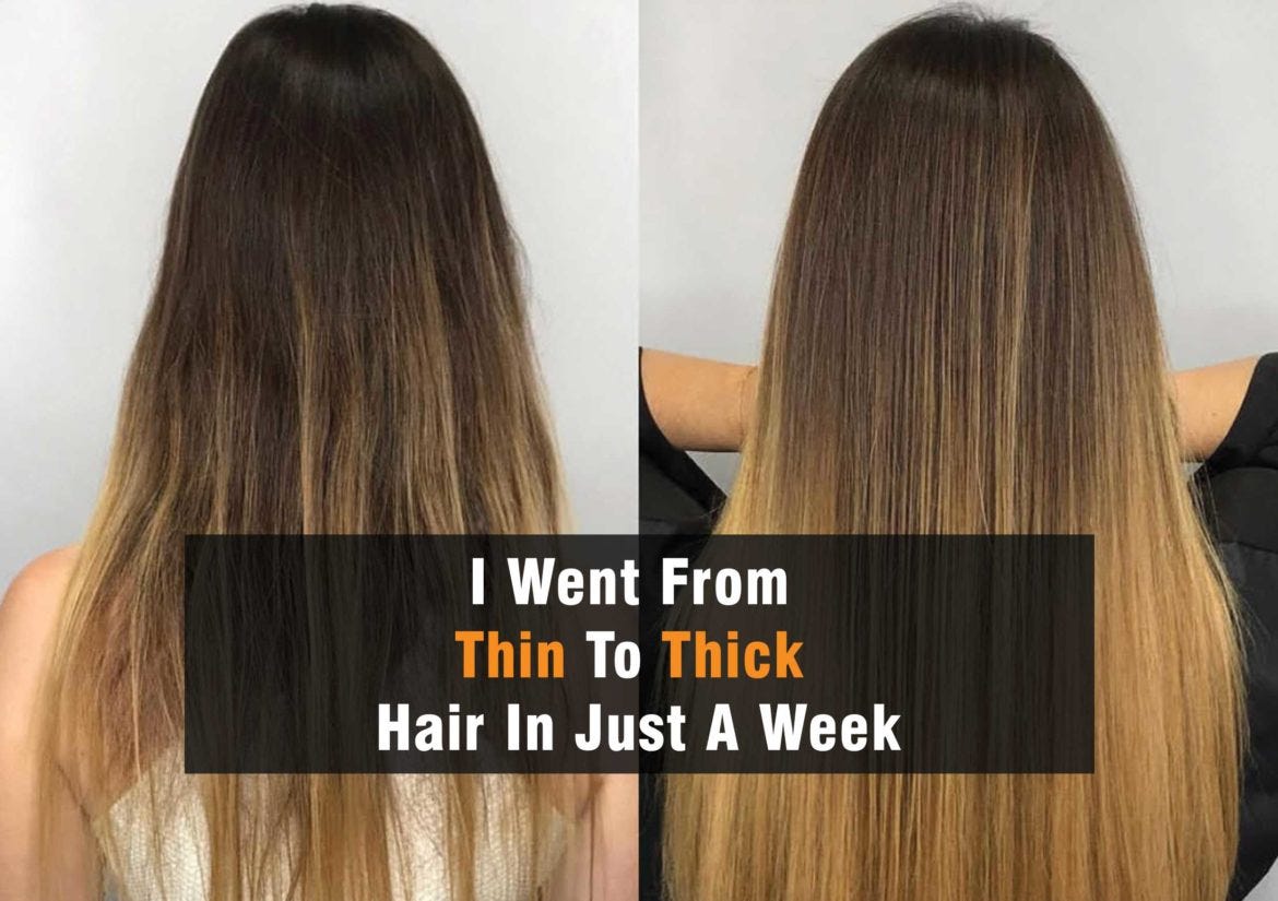 HOW TO MAKE THIN HAIR LOOK THICKER IN LESS THAN 1 WEEK | by Emma Reeves ...