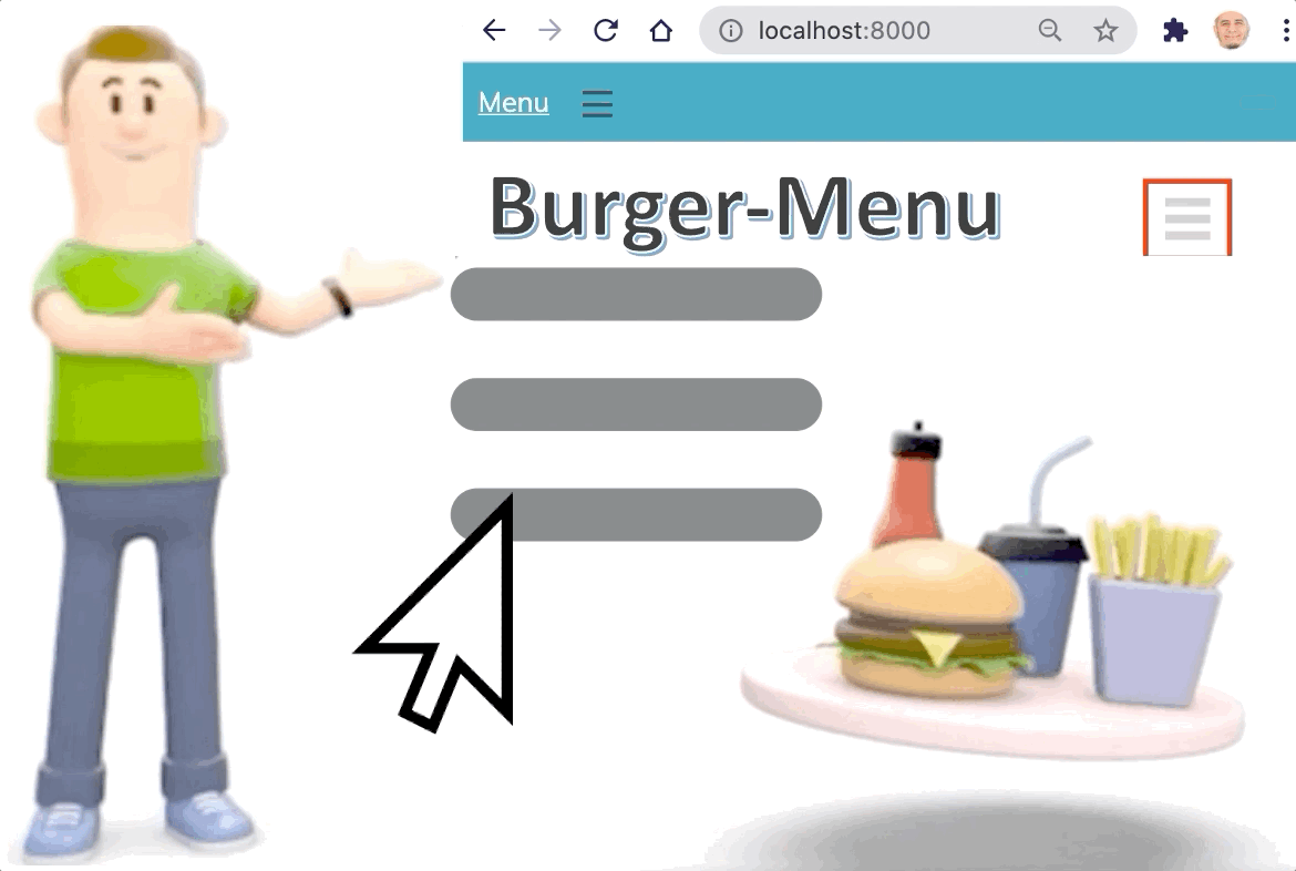 Sass burger-menu in React. In this article and short videos, I… | by ...