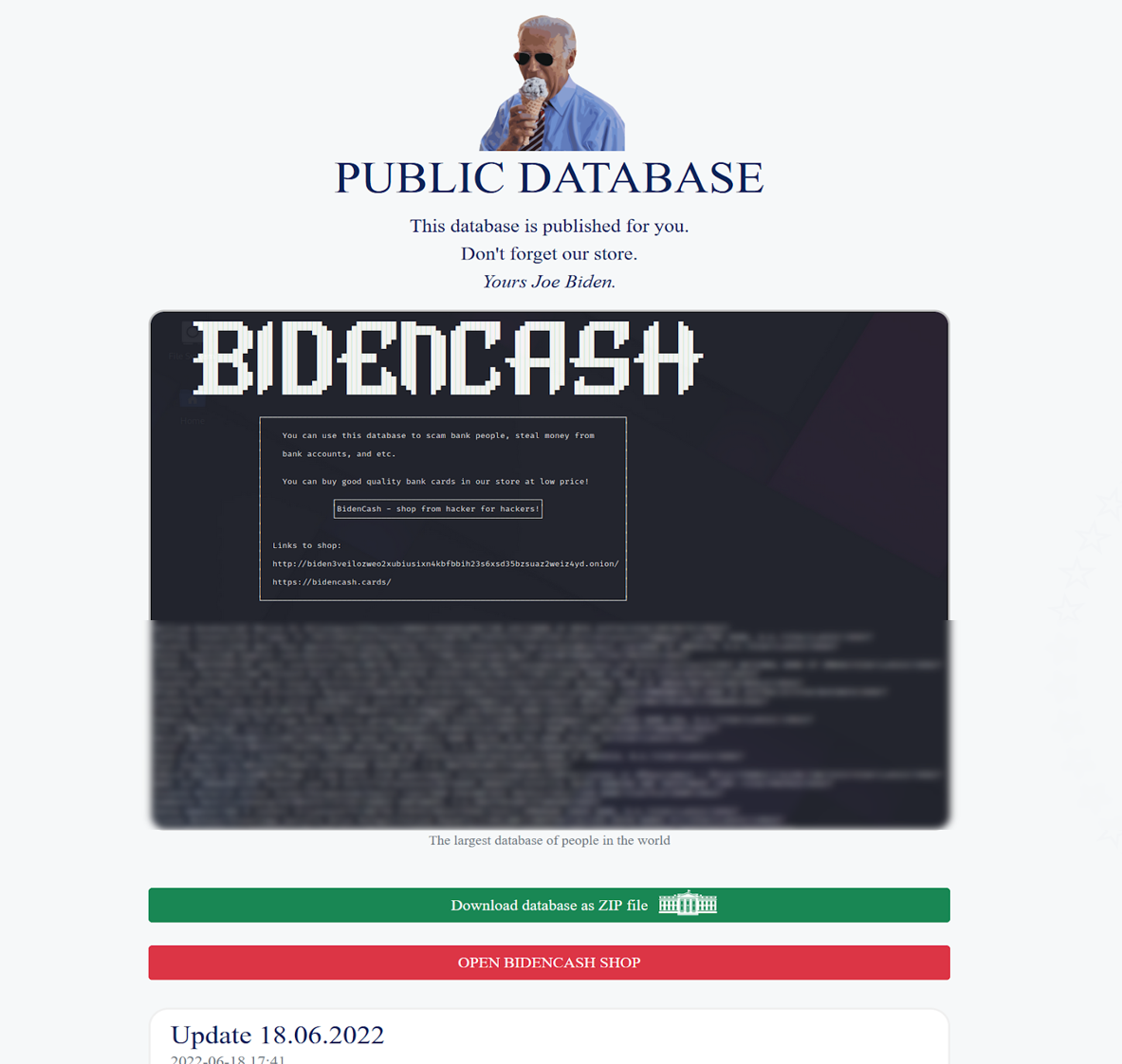 Carding market “BidenCash” disclosed 7.9 million cards | by S2W | S2W ...