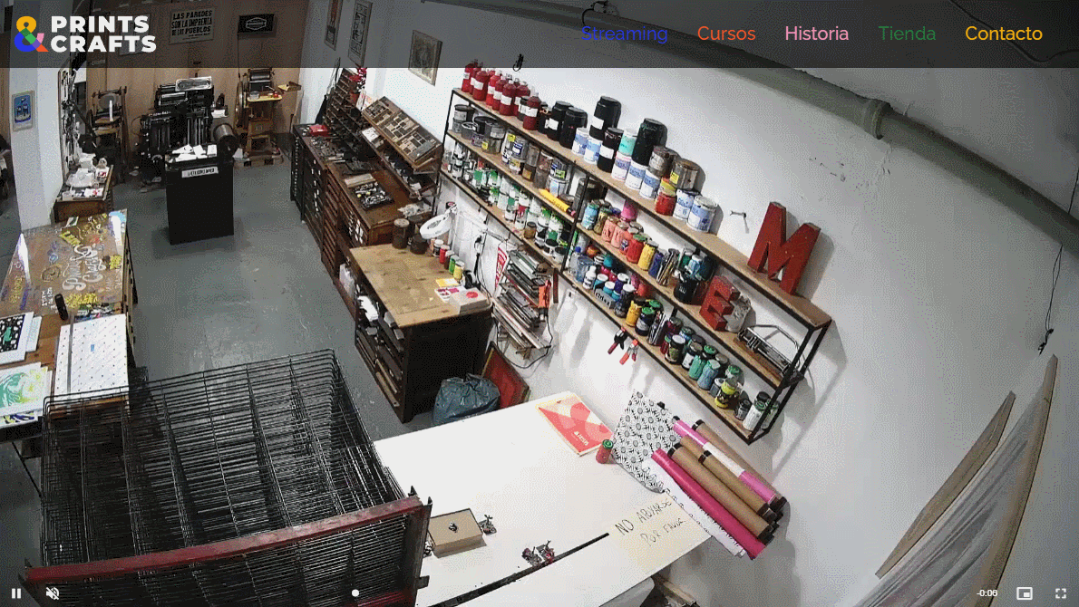 Node.js + Google Sheets website with 24hr live-stream for a screenprinting shop in Buenos Aires ...