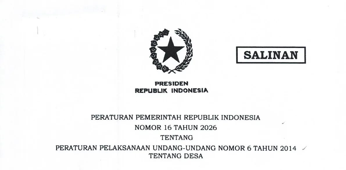 PP 16 Tahun 2026: Wajah Baru Pilkades dan 7 Anomali Tersembunyi | by ...