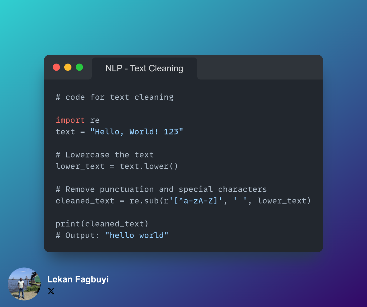 Text Preprocessing in NLP. In my previous posts, I wrote about the… | by Olalekan Fagbuyi | Medium