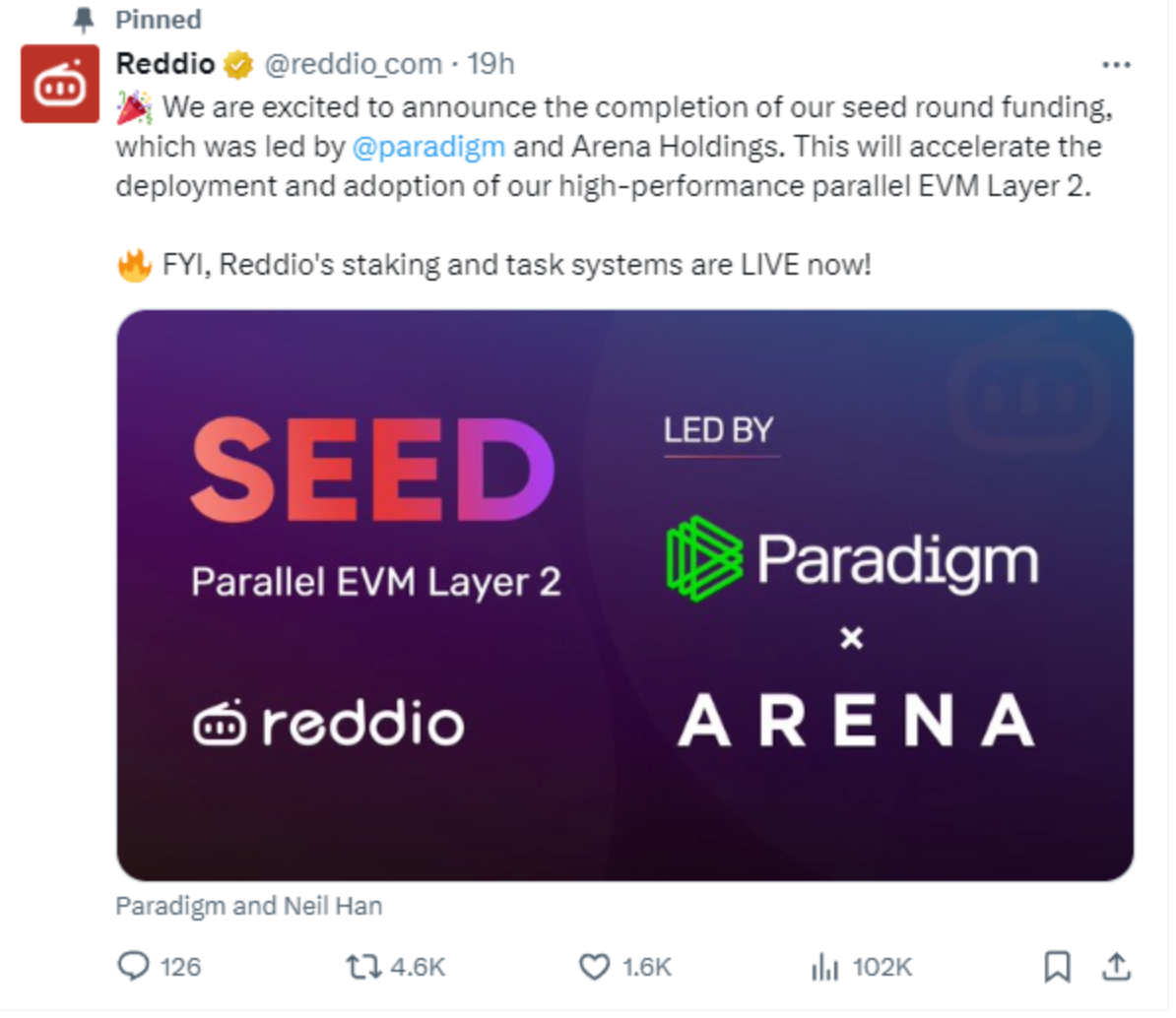 Capital Injection! High-Performance Layer 2 Infrastructure Reddio Takes Off! | by 0xmonomi | Medium