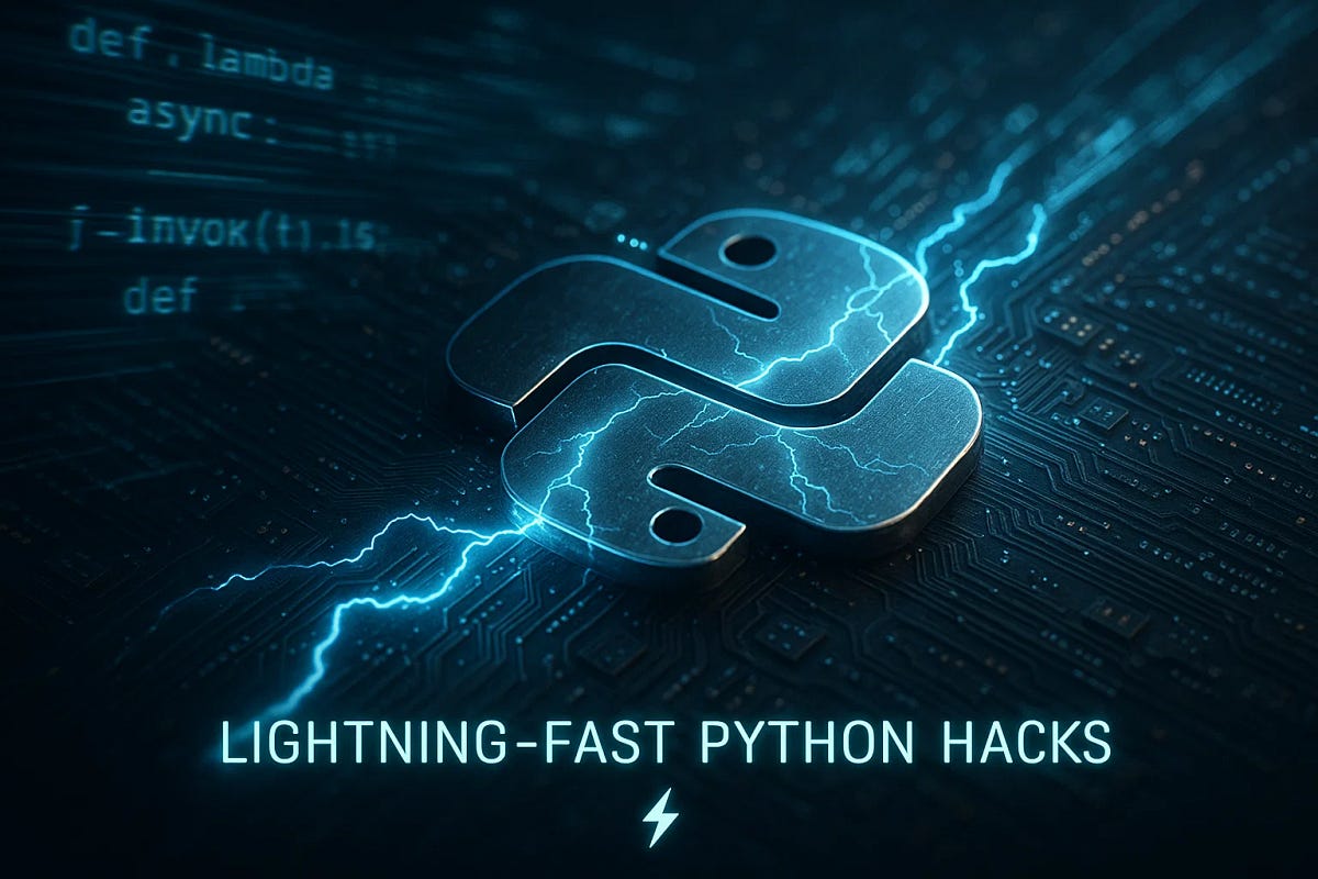 9 Python Hacks That Keep My Scripts Lightning Fast | by Abdur Rahman | Oct, 2025 | Stackademic
