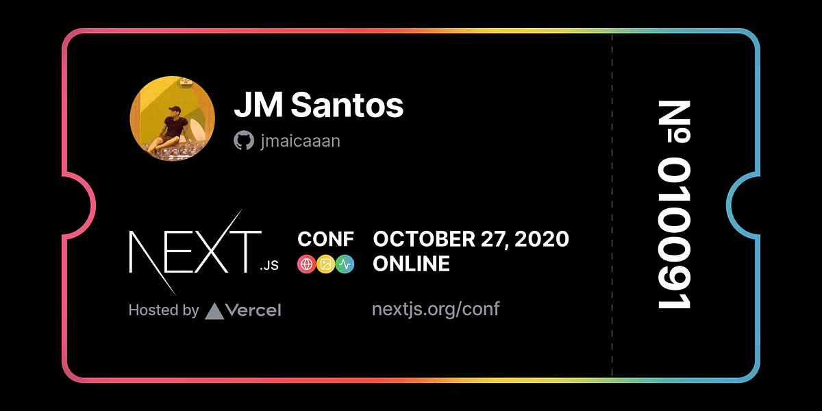 How To Create Shareable Virtual Ticket Image in React | by JM Santos | JavaScript in Plain English