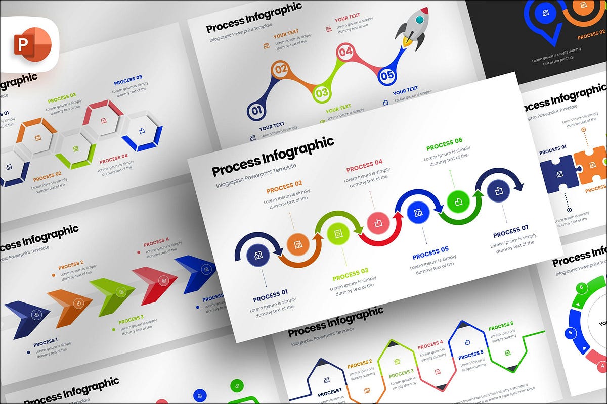 Process Infographic — PowerPoint Template (Presentation Templates) | by ...