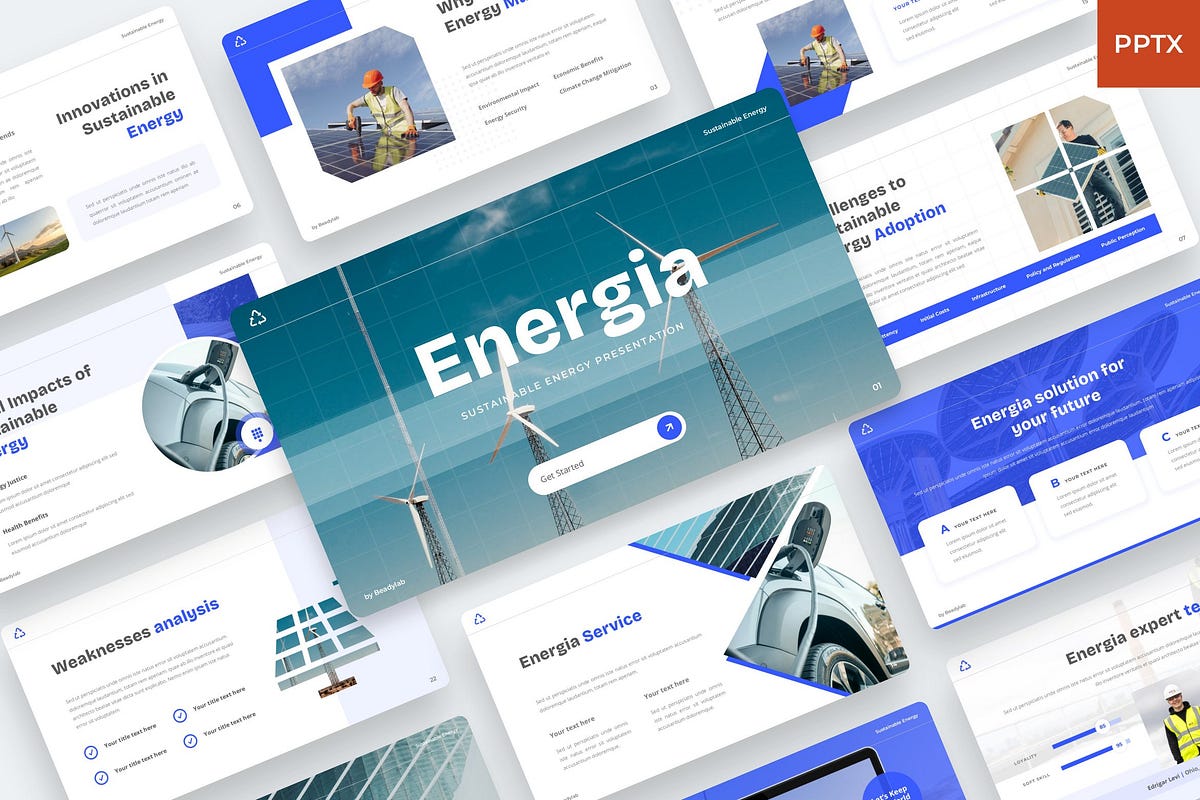 Energia — Sustainable Energy PowerPoint template | by Novanadir | Sep ...