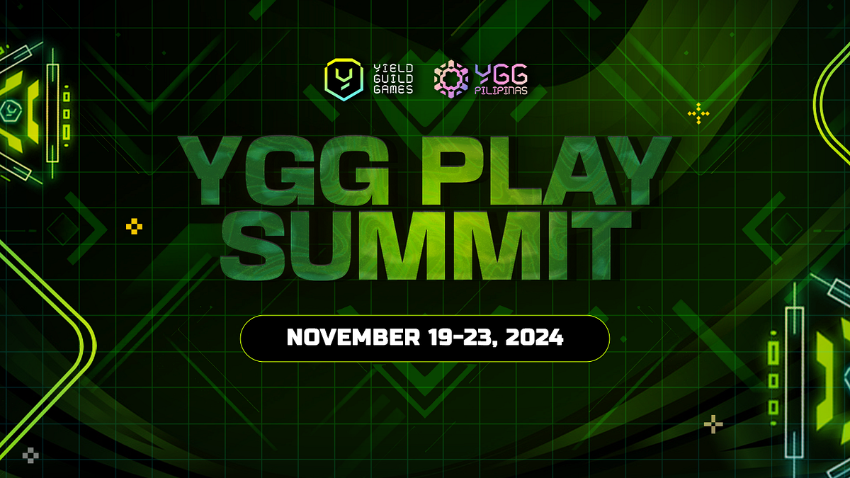 YGG Play Summit: Witness the Evolution of Play | by Yield Guild Games ...