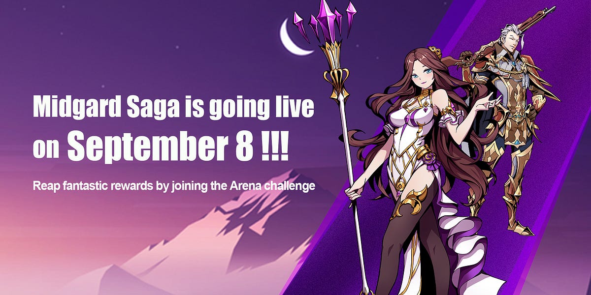 Midgard Saga is going live on September 8! Reap fantastic rewards by joining the Arena challenge ...