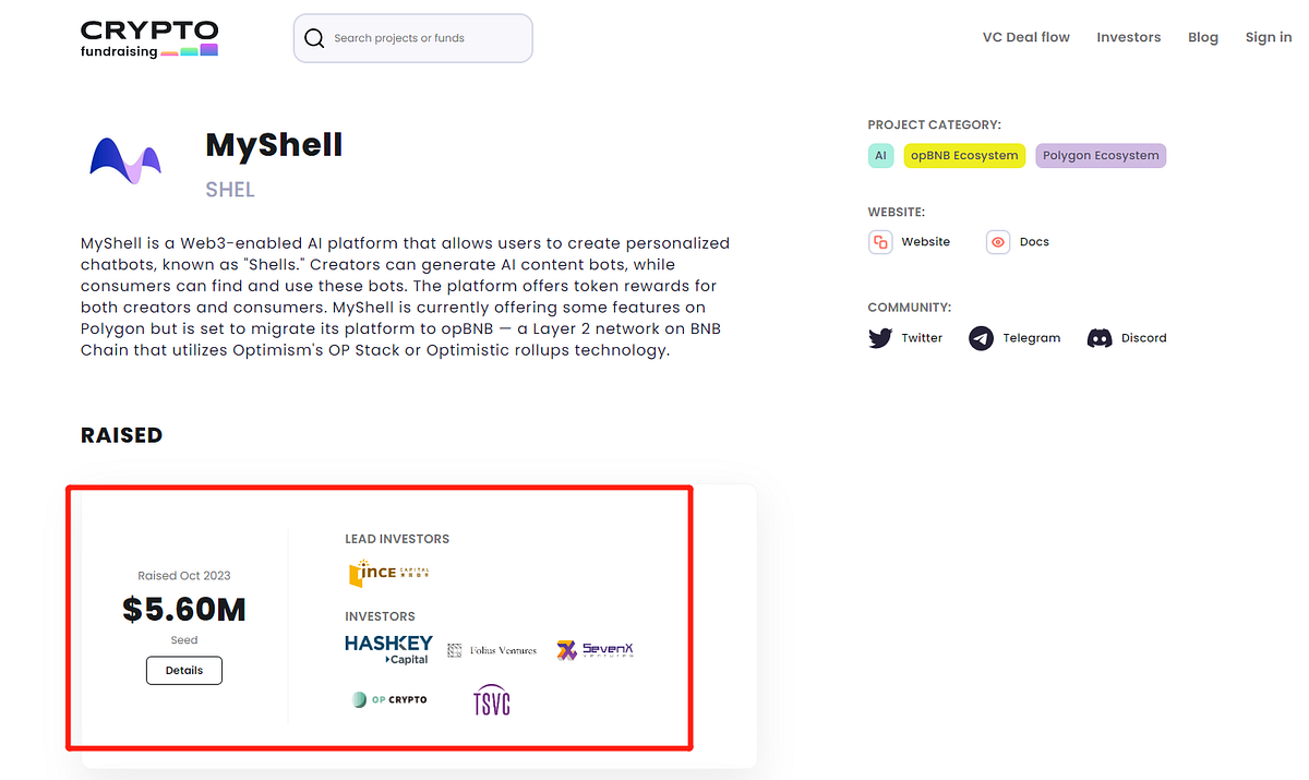 币安 Labs孵化，种子轮融资560 万美元，估值5700 万美元Ai类型项目MyShell 保姆式手把手教程！ - 加密狗 - Medium