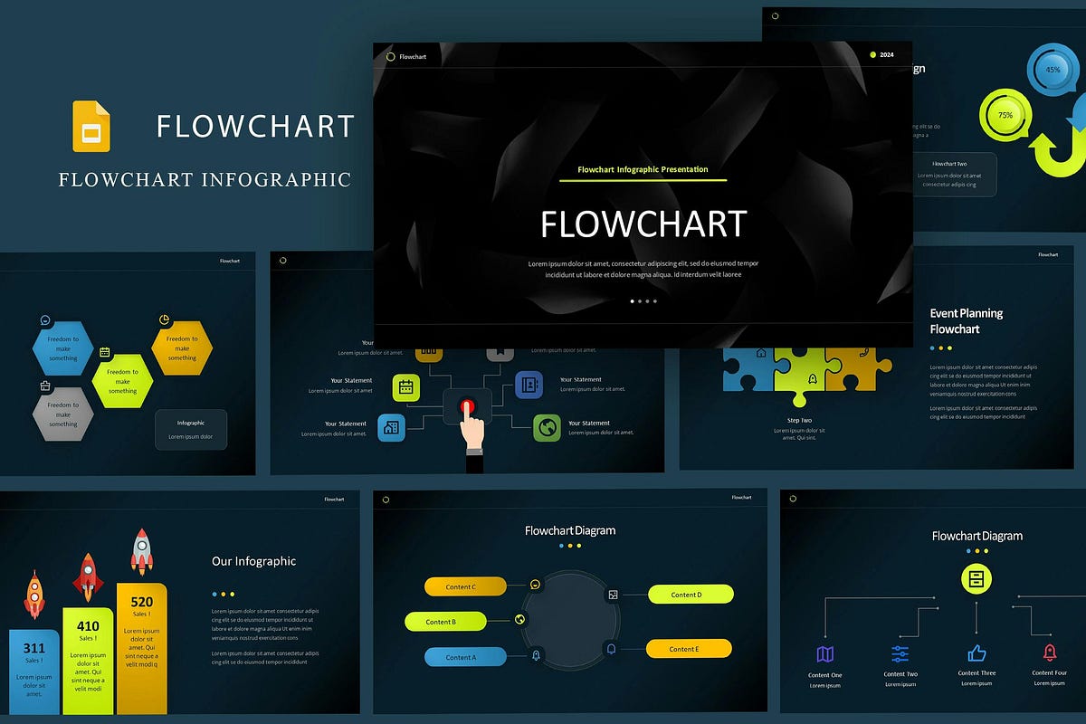 Flowchart — Flowchart Infographics Google Slide | by Yvessaintlaurent ...