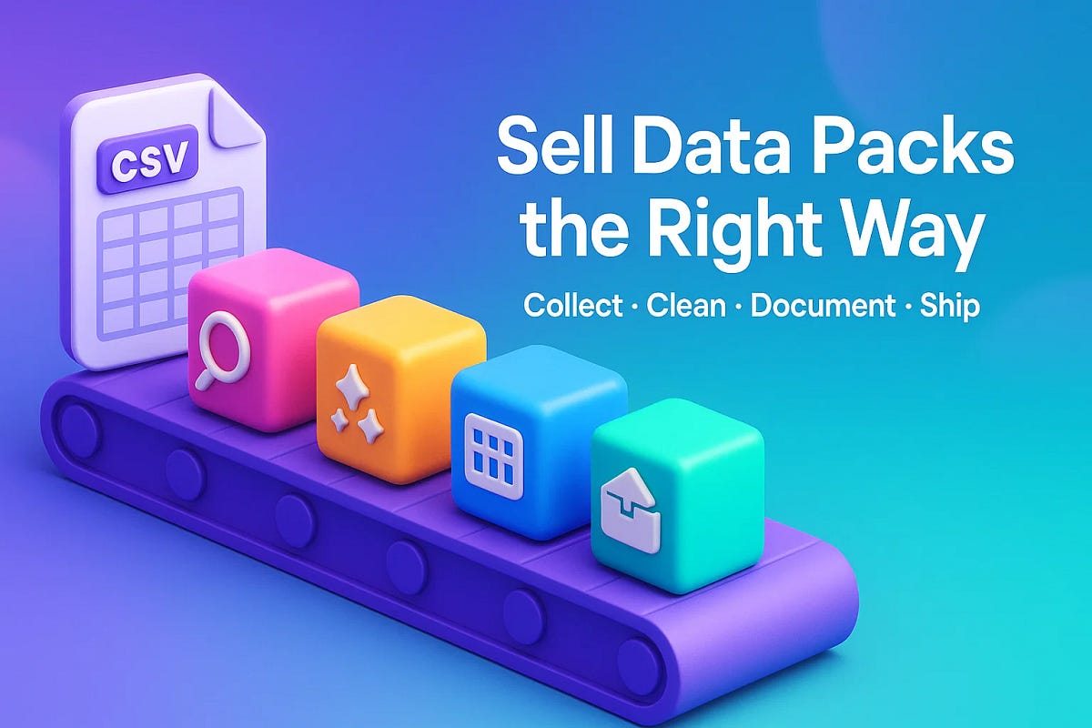 Sell Data Packs the Right Way: Collect, Clean, Document, Ship | by Tera ...