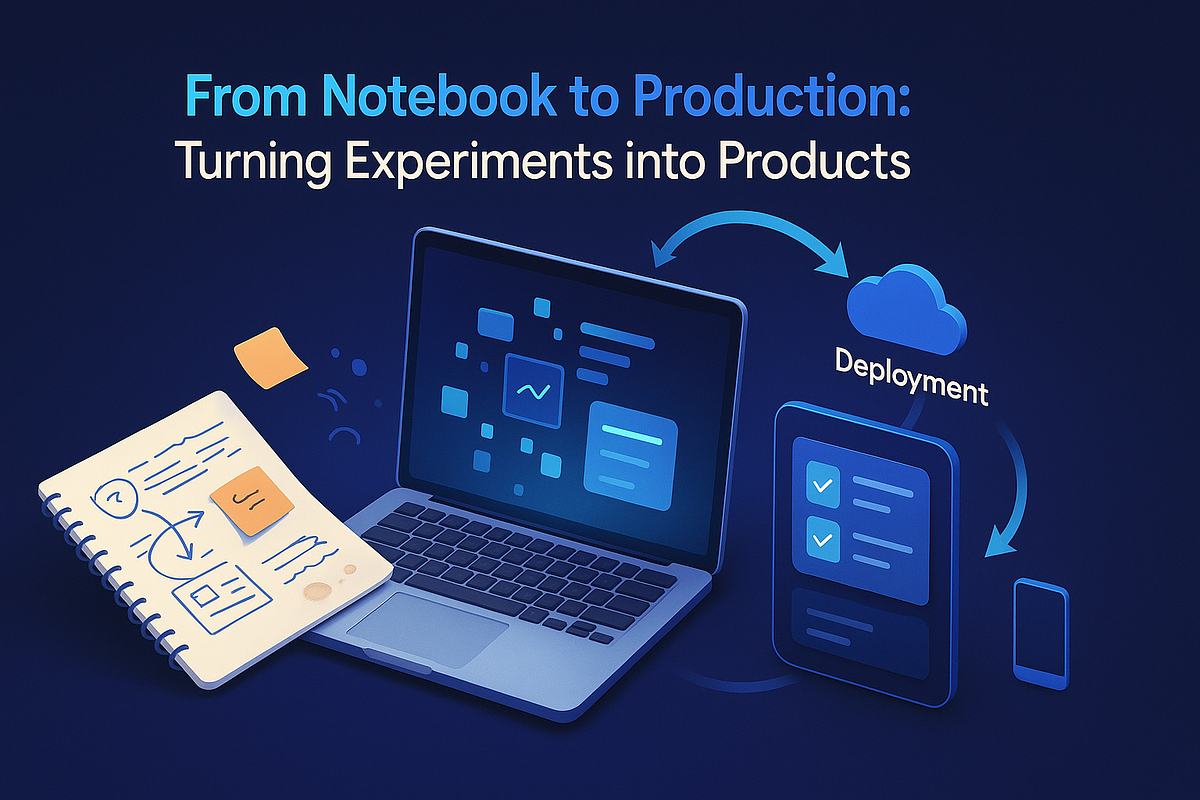 From Notebook to Production: Turning Experiments into ProductsFrom Notebook to Production ...
