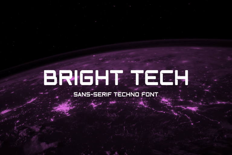Bright Tech Font | by kaisunnan8 | Medium