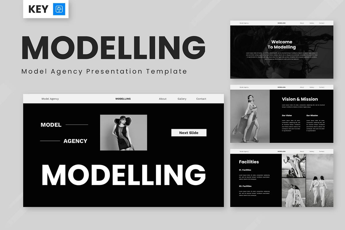 Modelling — Model Agency Keynote Templates | by Photonpathfinder | Jun ...