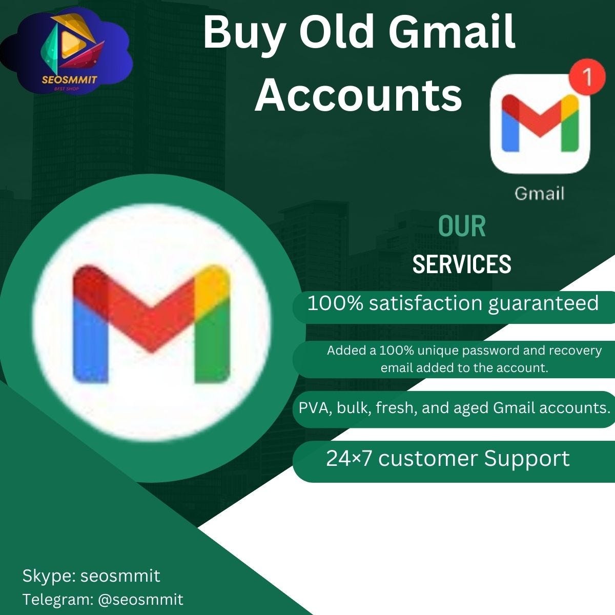 USA Old Gmail Accounts-USA Unique Fress, Old & PVA Account | by Joshua ...