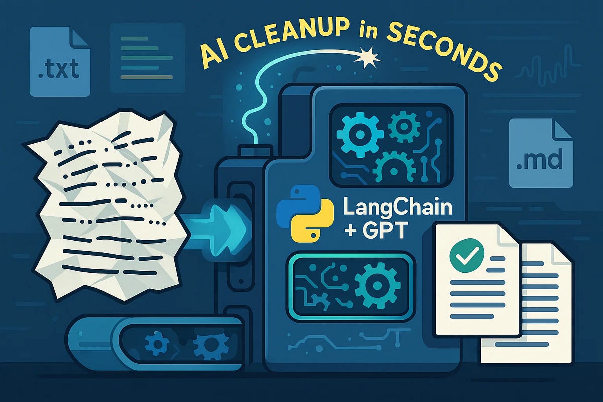 I Built a Python Script That Turns Messy Transcripts into Clean, Structured Text Using AI | by ...