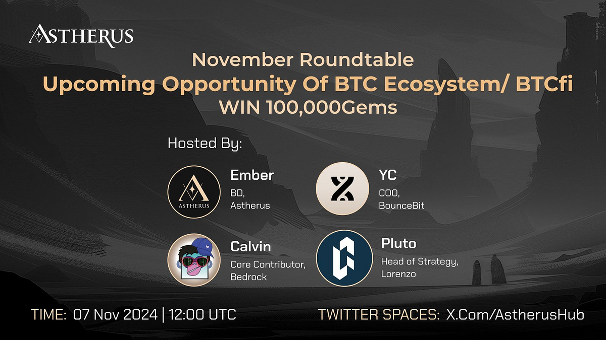 Roundtable Recap with Astherus, BounceBit, Bedrock and Lorenzo Protocol ...