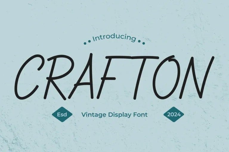 Crafton Font | by Kaitooon | Sep, 2024 | Medium