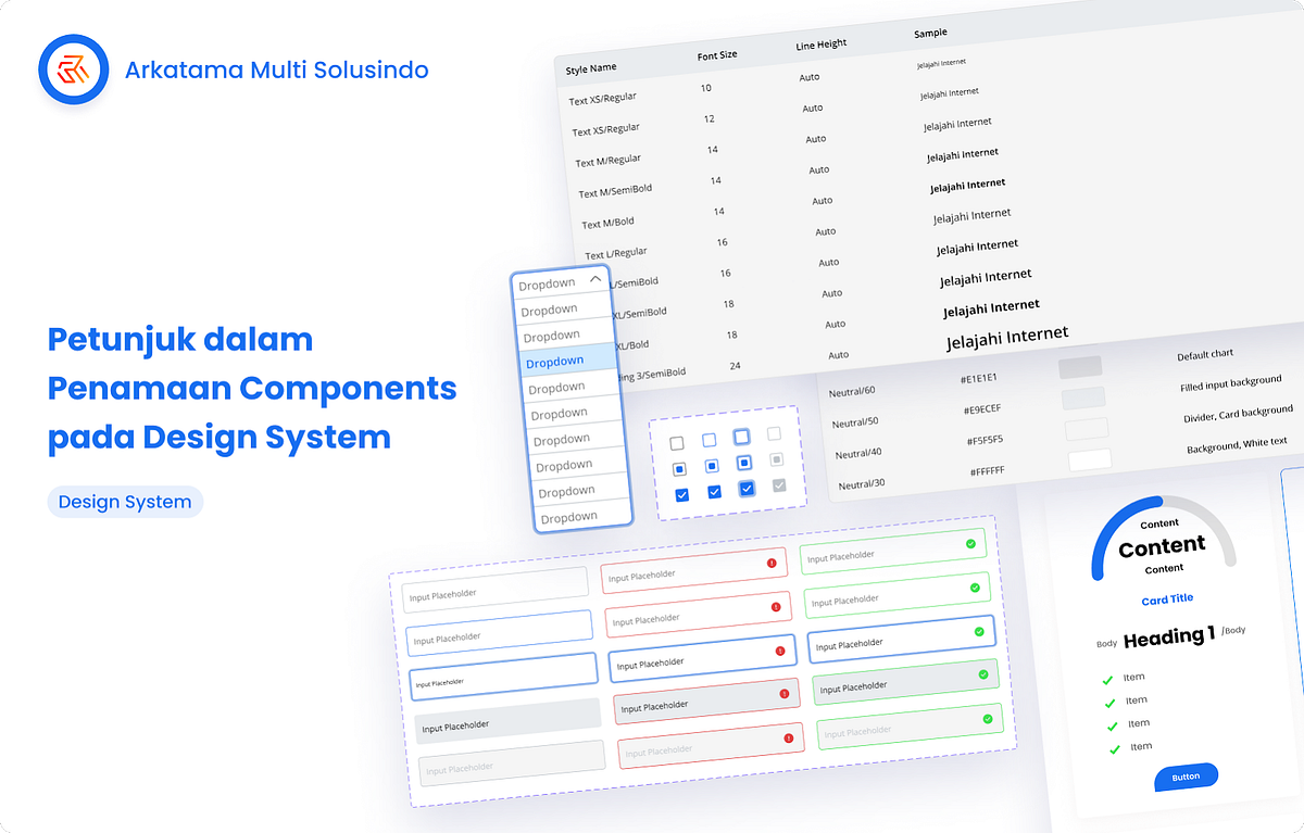 Petunjuk dalam Penamaan Components pada Design System | by Arkatama ...