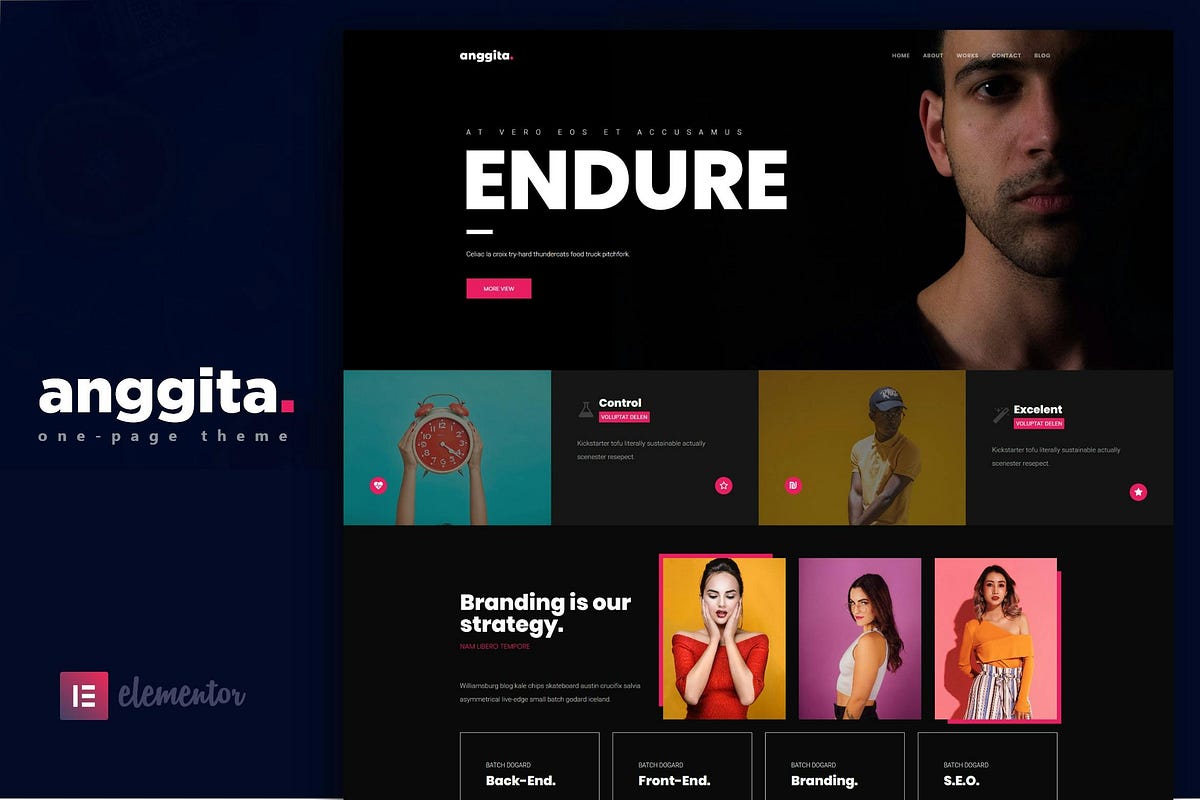 Anggita — One Page Portfolio Theme | by Colormaster | Medium