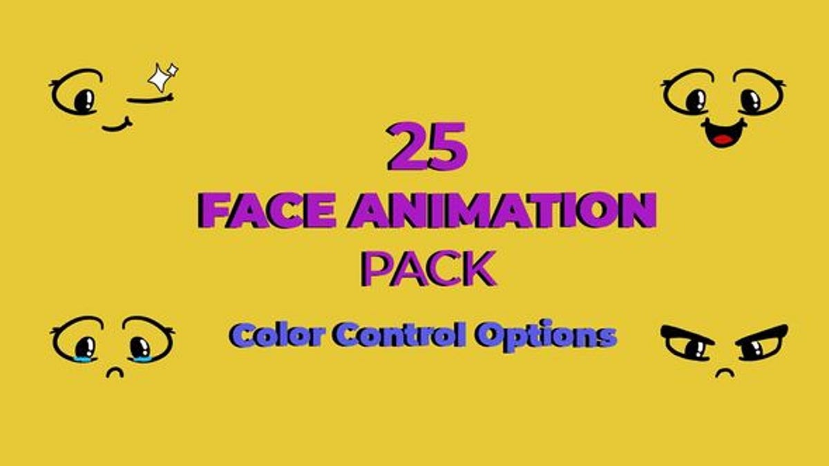 Cartoon Animated Face Pack 02 - Photonphenom - Medium