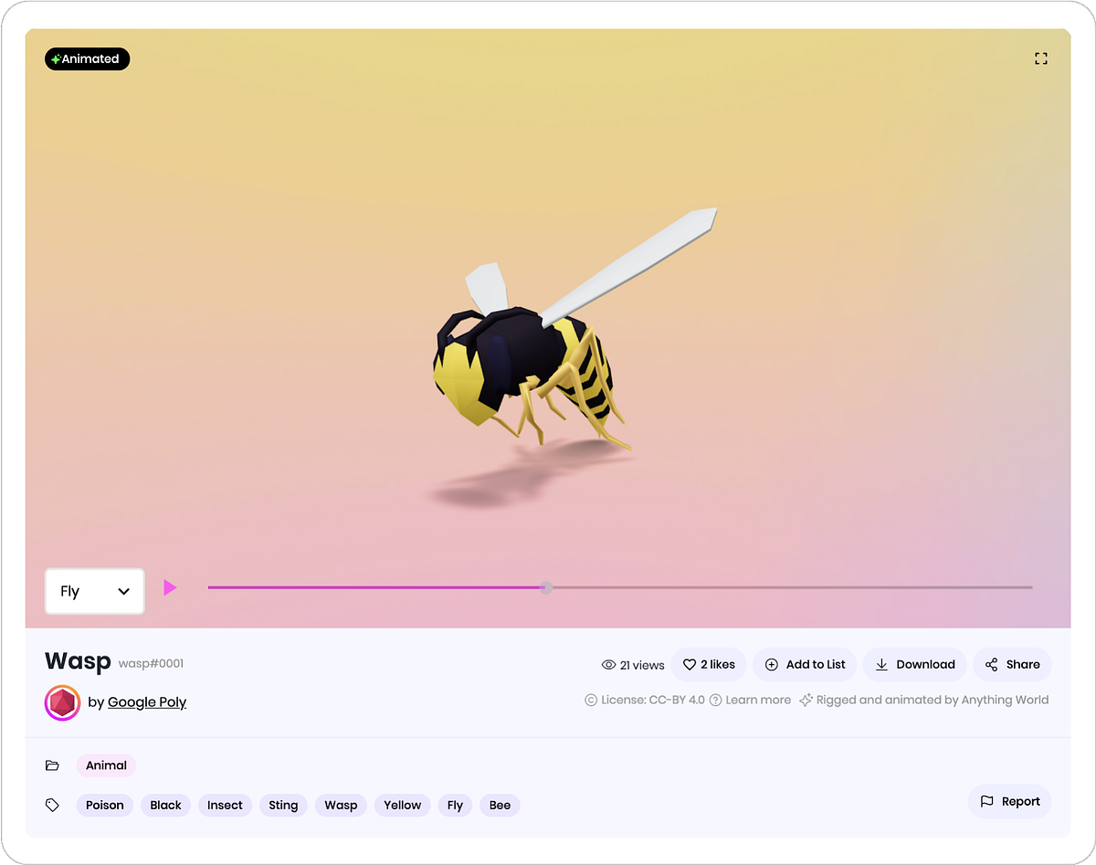 A web gallery with AI-rigged and animated 3D models | by Albert ...