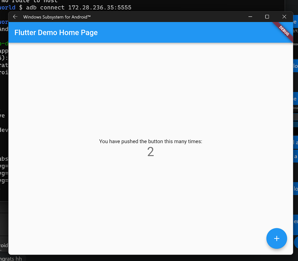 Install Flutter on WSL2 and run apps directly in WSA or in a physical device using ADB. | by ...