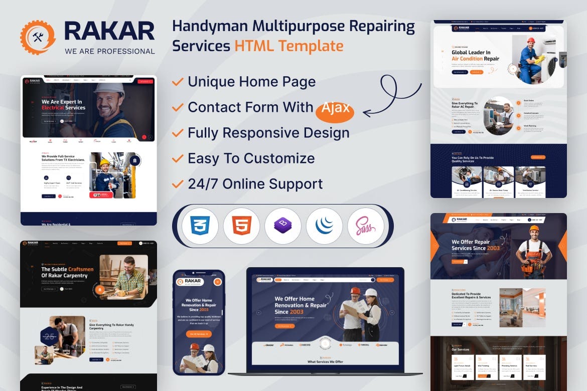 Rakar- Multipurpose Services HTML Template | by Prismpioneer | Medium