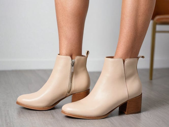 Cream Booties Womens | by Zoey Combs | Medium