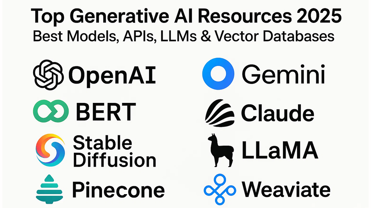 Top Generative AI Resources 2025: Best Models, APIs, LLMs & Vector ...