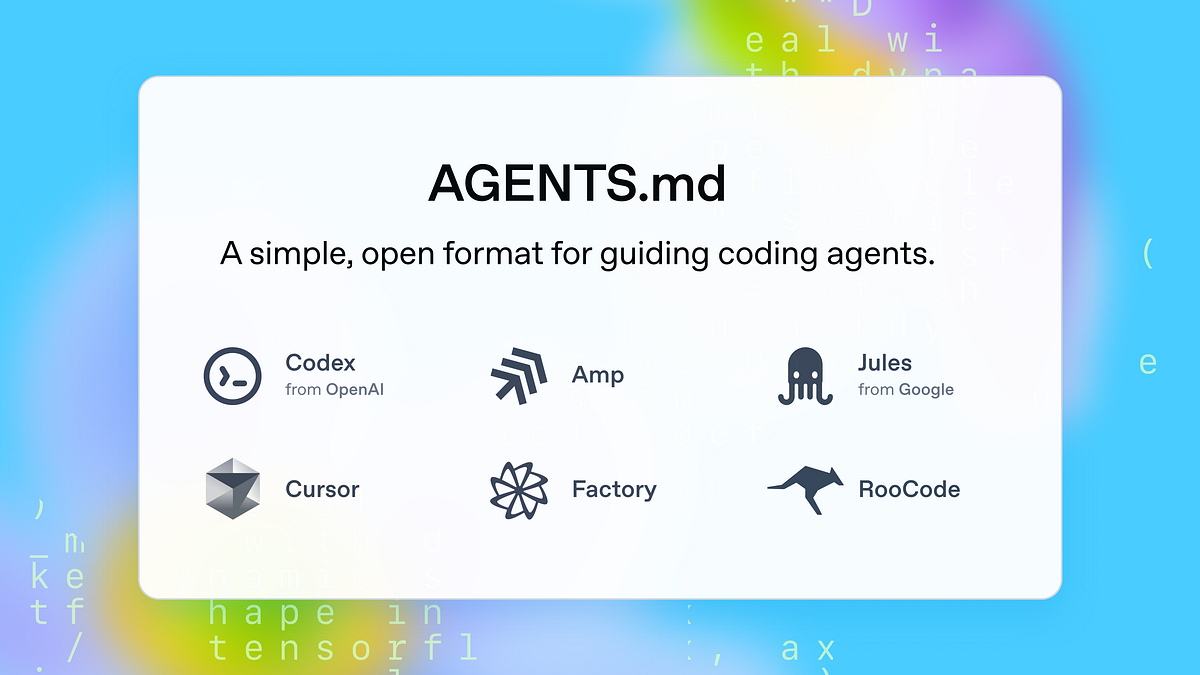 All about “AGENTS.md”. AI Agents That Actually Get Your… | by Manpreet Singh | Everyday AI | Medium