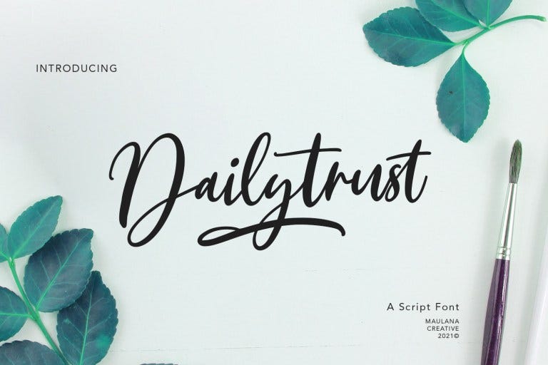 Dailytrust Script Font | by Kaitooon | Sep, 2024 | Medium